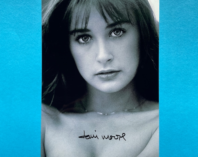 Demi Moore Signed Photo Authentic Autograph With COA - Etsy