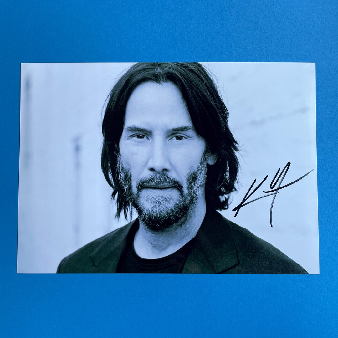 Keanu Reeves Signed Photo Authentic Autograph With COA - Etsy