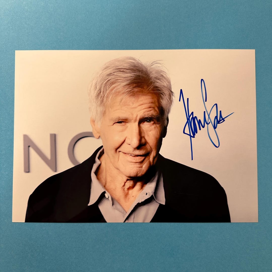 Harrison Ford Signed Photo Authentic Autograph With COA - Etsy