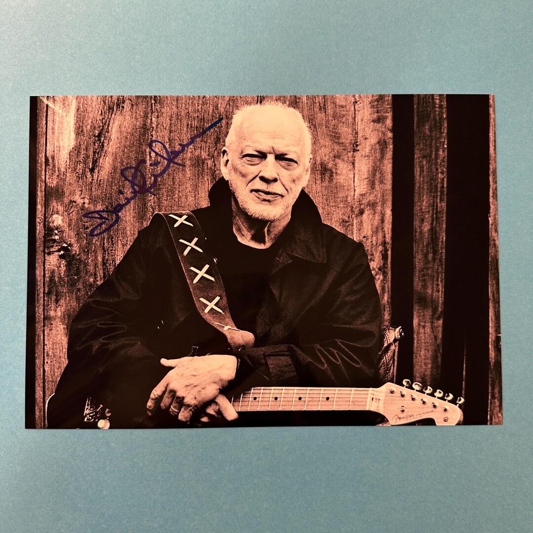 David Gilmour Pink Floyd Signed Photo Authentic Autograph With COA - Etsy