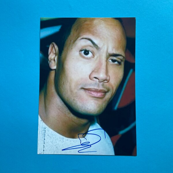 Dwayne Johnson Autograph - Etsy