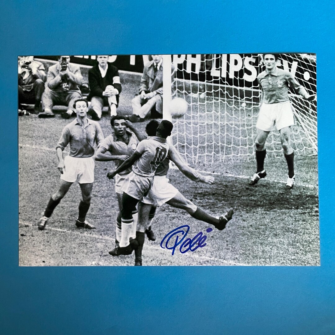 Pele Rare Signed Photo Authentic Autograph With COA - Etsy