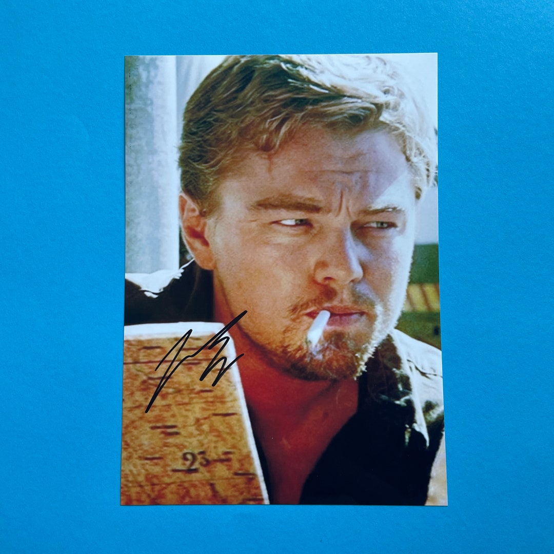 Leonardo Dicaprio Signed Photo Authentic Autograph With COA - Etsy