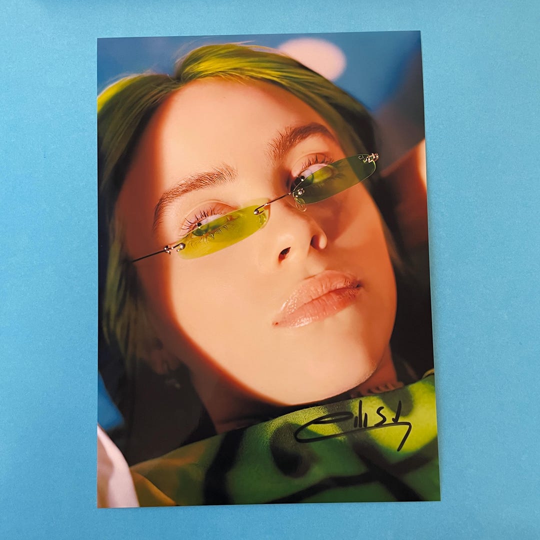Billie Eilish Signed Photo Authentic Autograph With COA - Etsy