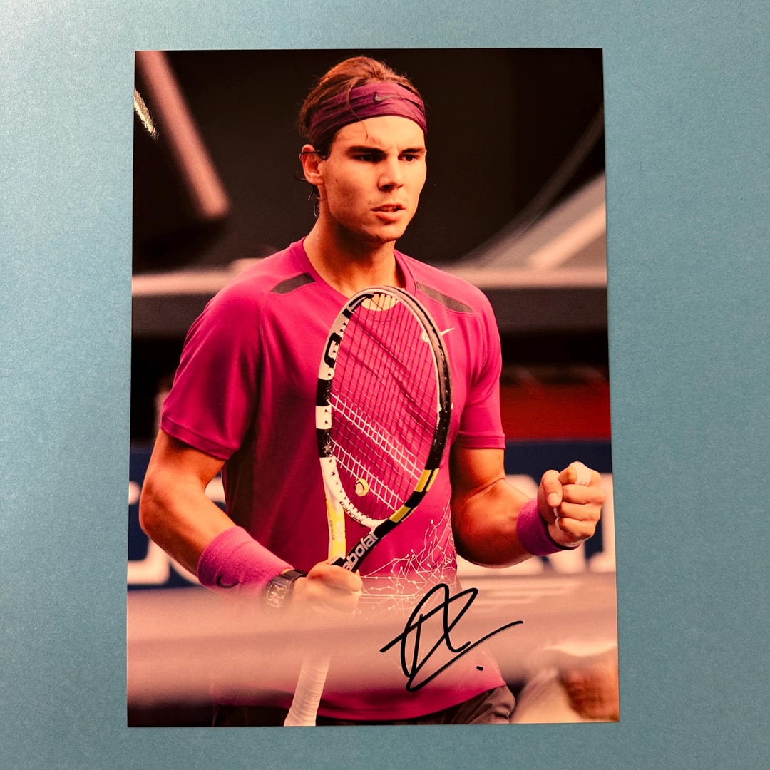 Rafael Nadal Signed Photo Authentic Autograph With COA - Etsy