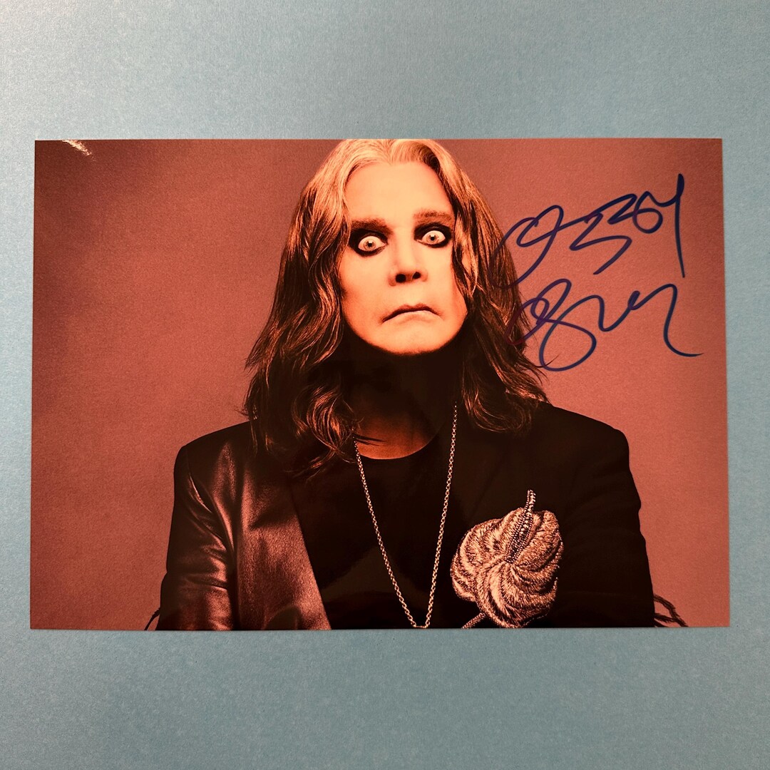 Ozzy Osbourne Signed Photo Authentic Autograph With COA - Etsy