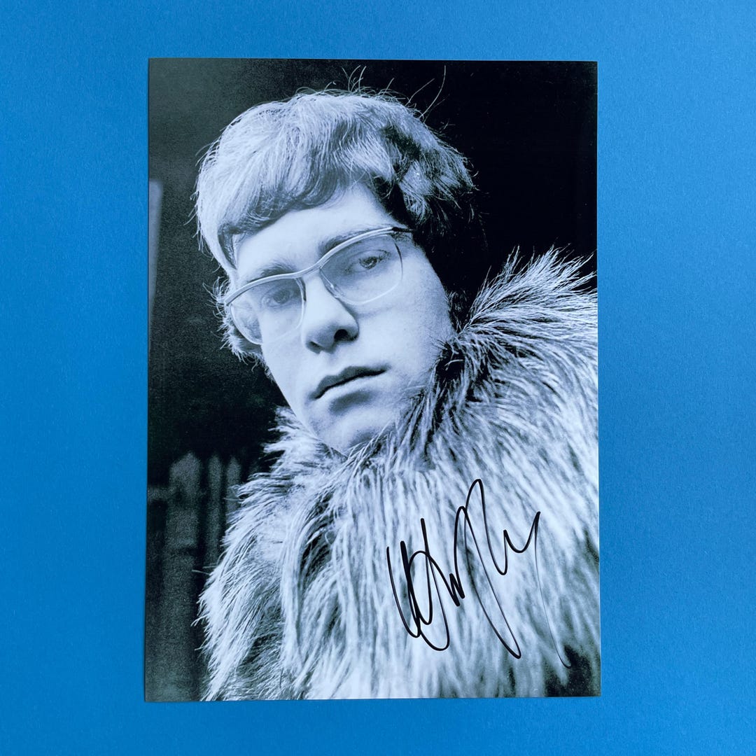 Elton John Signed Photo Authentic Autograph With COA - Etsy