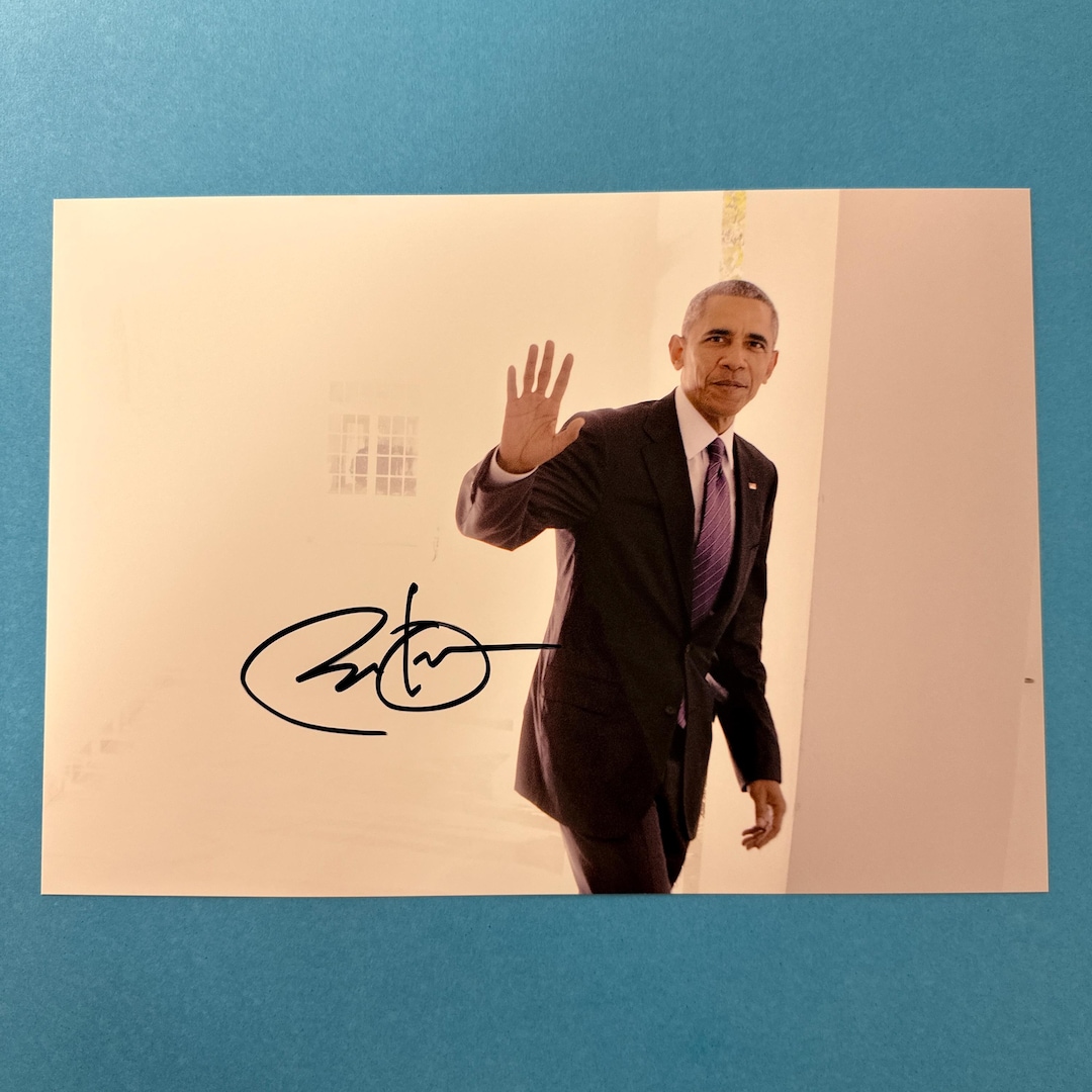 Barack Obama Signed Photo Authentic Autograph With COA - Etsy