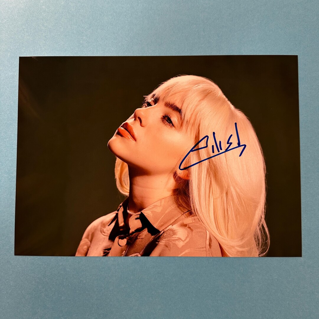 Billie Eilish Signed Photo Authentic Autograph With COA - Etsy