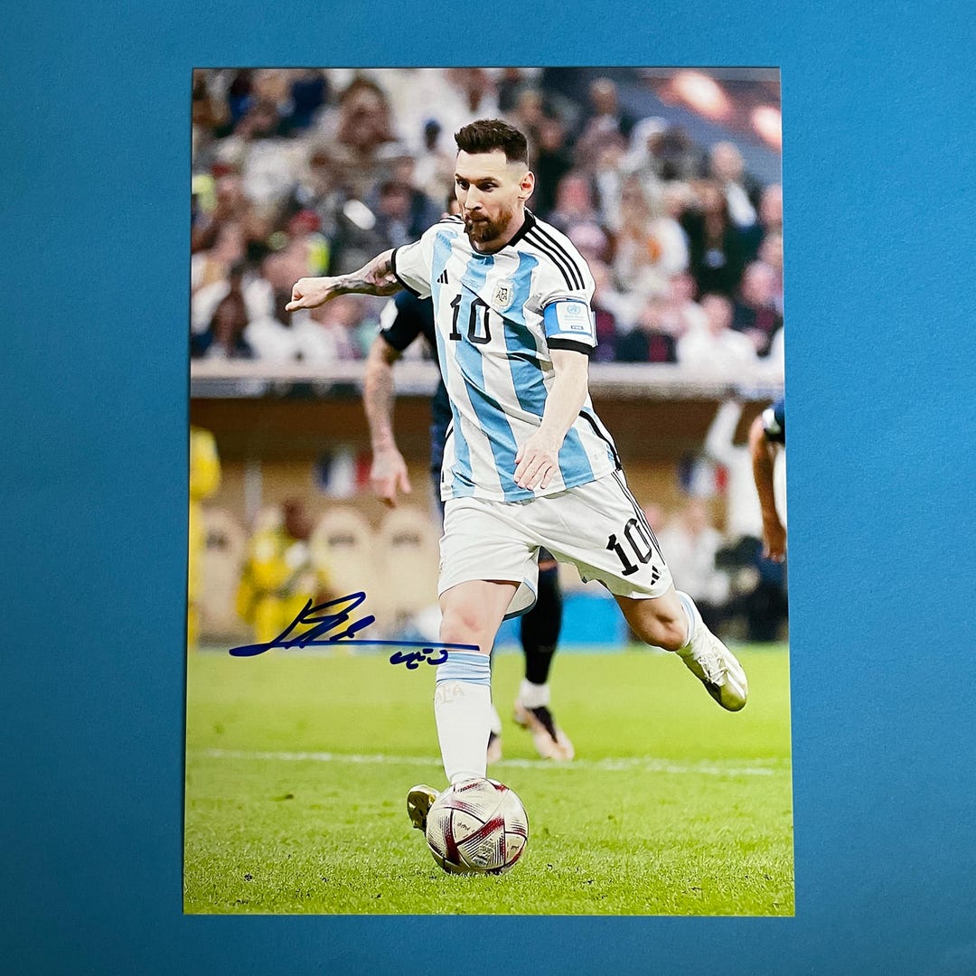 Lionel Messi Signed Photo Authentic Autograph With COA - Etsy