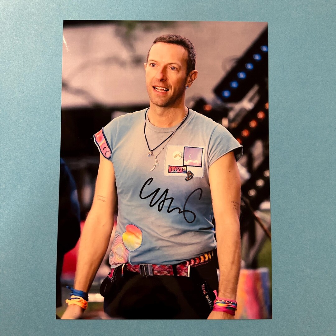 Chris Martin - Coldplay Signed Photo Authentic Autograph With COA - Etsy