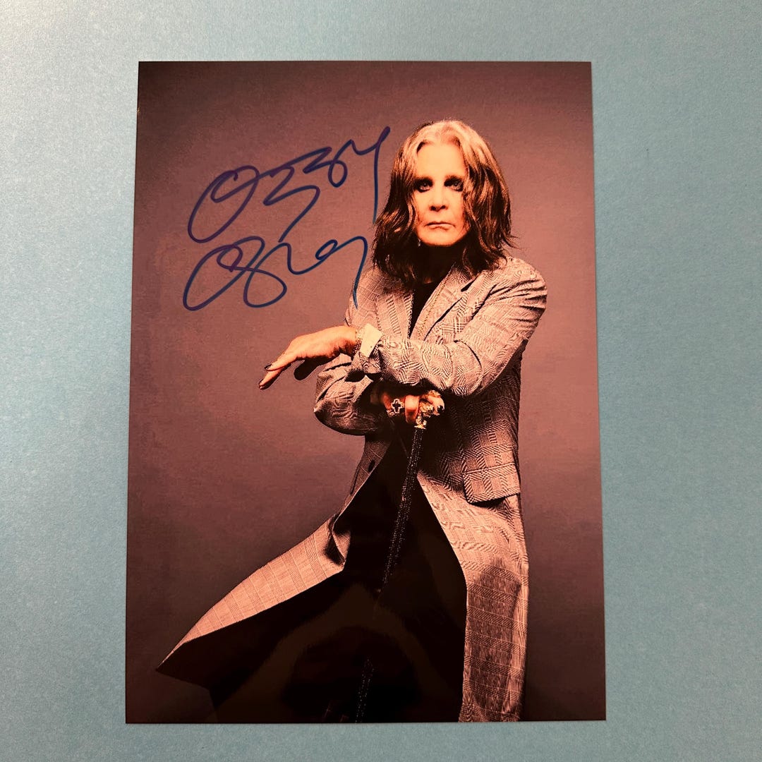 Ozzy Osbourne Signed Photo Authentic Autograph With COA - Etsy