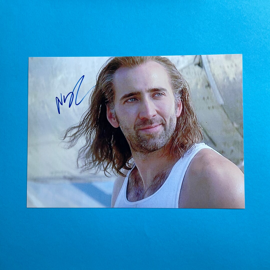 Nicolas Cage Signed Photo Authentic Autograph With COA - Etsy