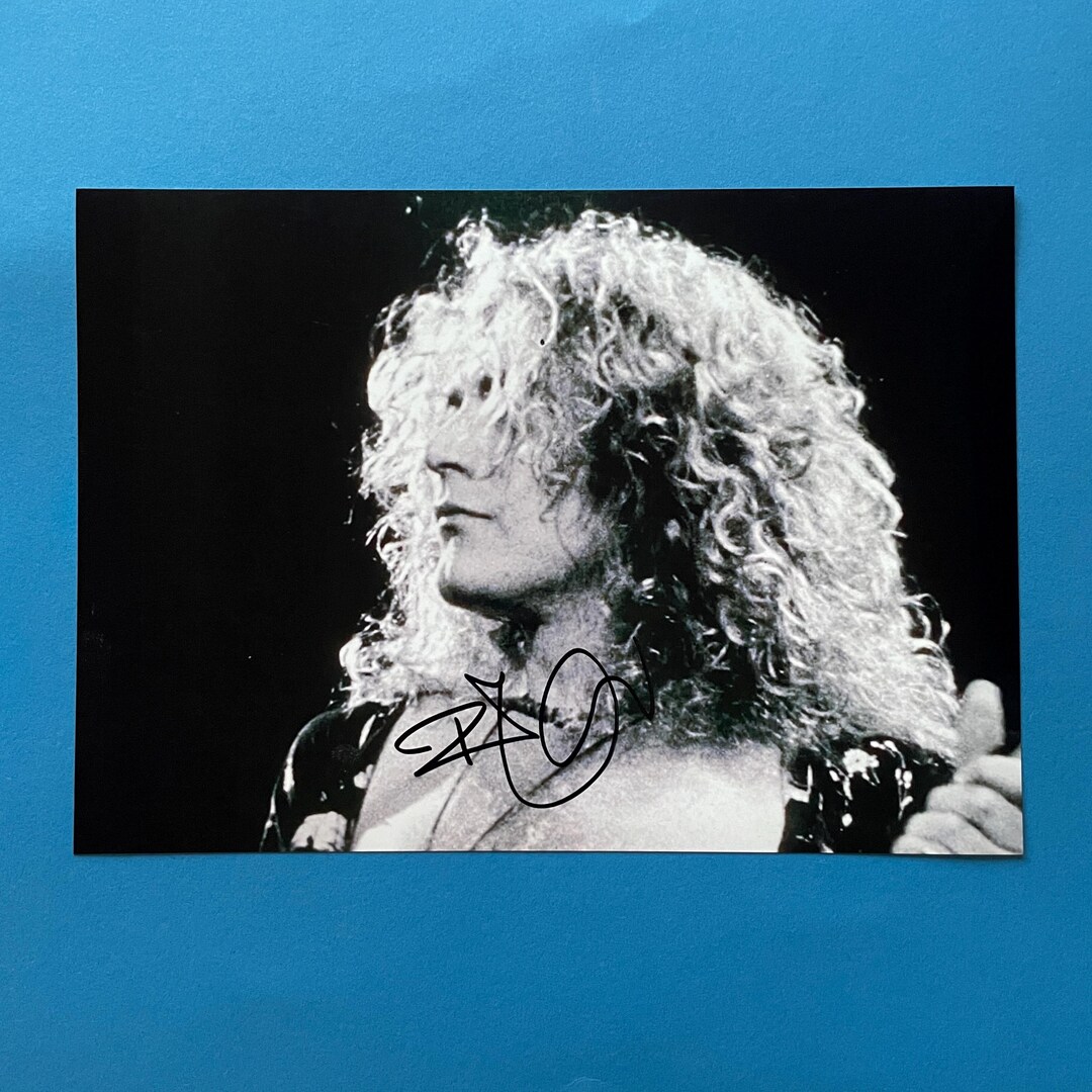 Robert Plant Led Zeppelin Signed Photo Authentic Autograph With COA - Etsy
