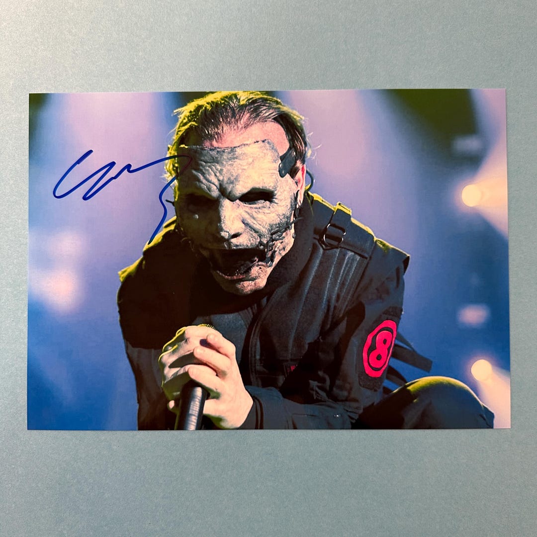 Corey Taylor - Slipknot autografou foto autógrafo autêntico com COA ...