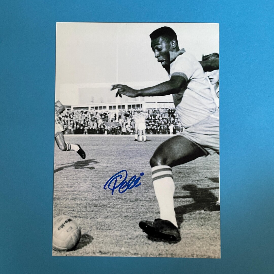 Pele Rare Signed Photo Authentic Autograph With COA - Etsy