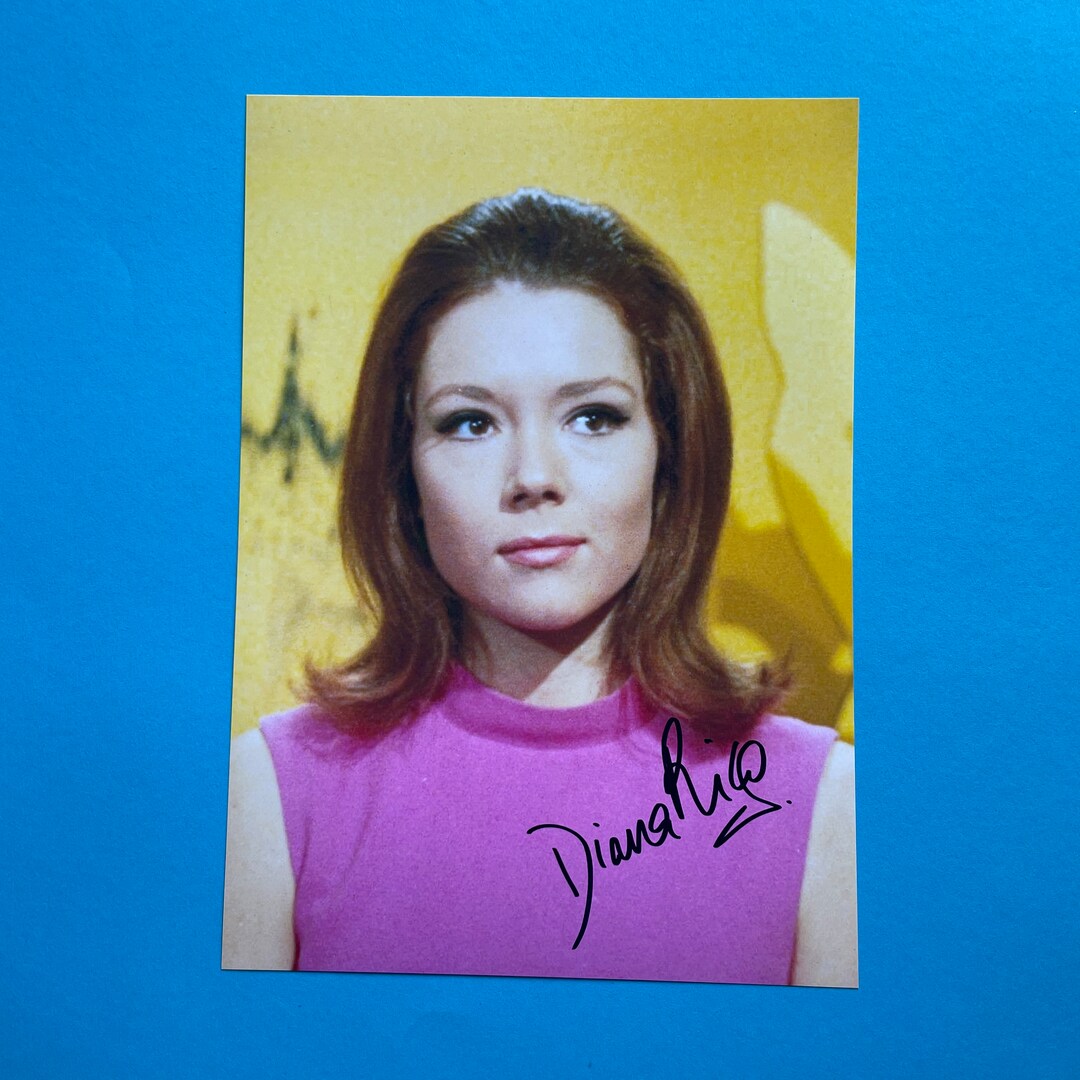 Diana Rigg Signed Photo Authentic Autograph With COA - Etsy