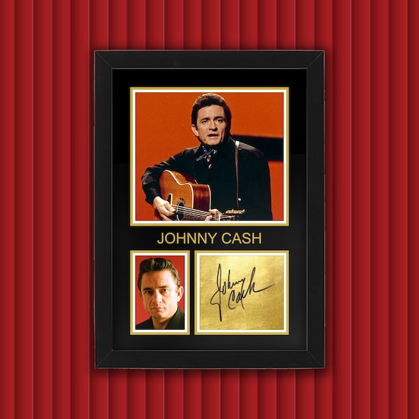 Johnny Cash Autograph - Etsy