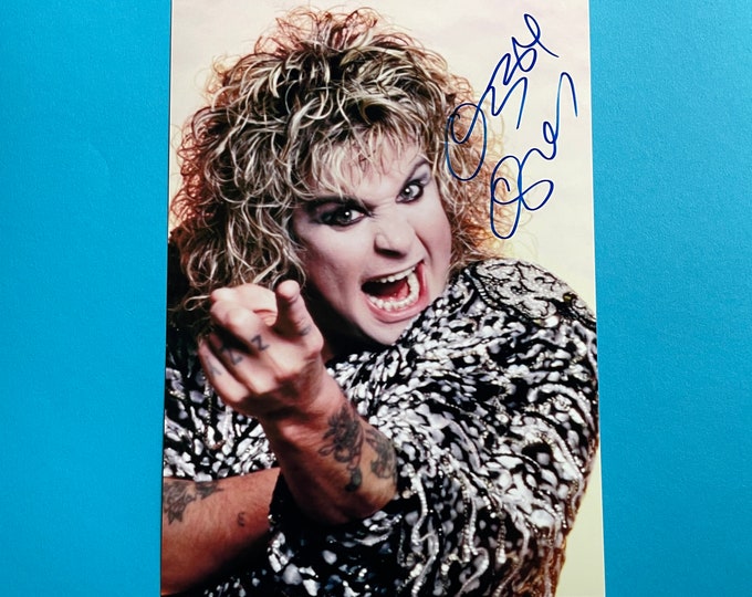 Ozzy Osbourne Signed Photo Authentic Autograph With COA - Etsy