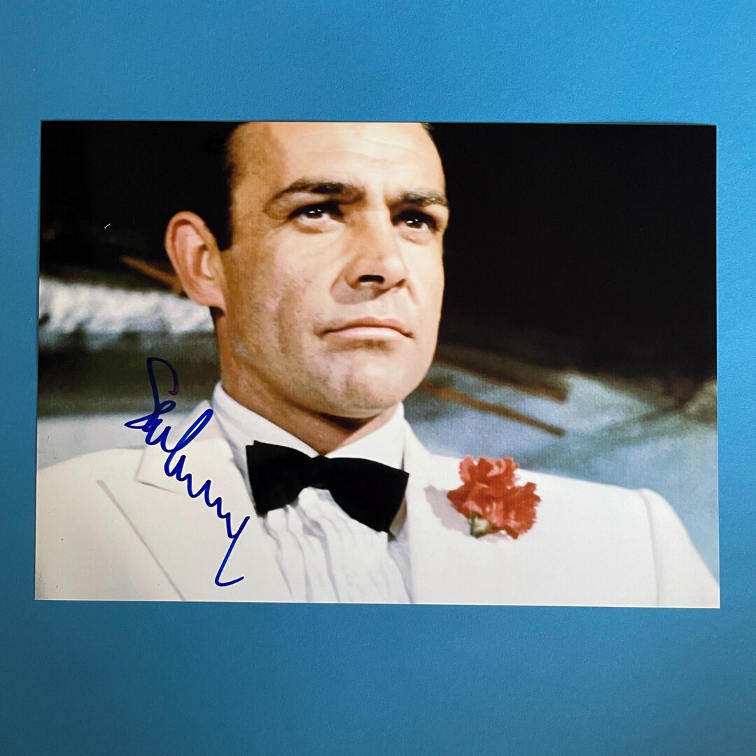 Sean Connery Signed Photo Authentic Autograph With COA - Etsy