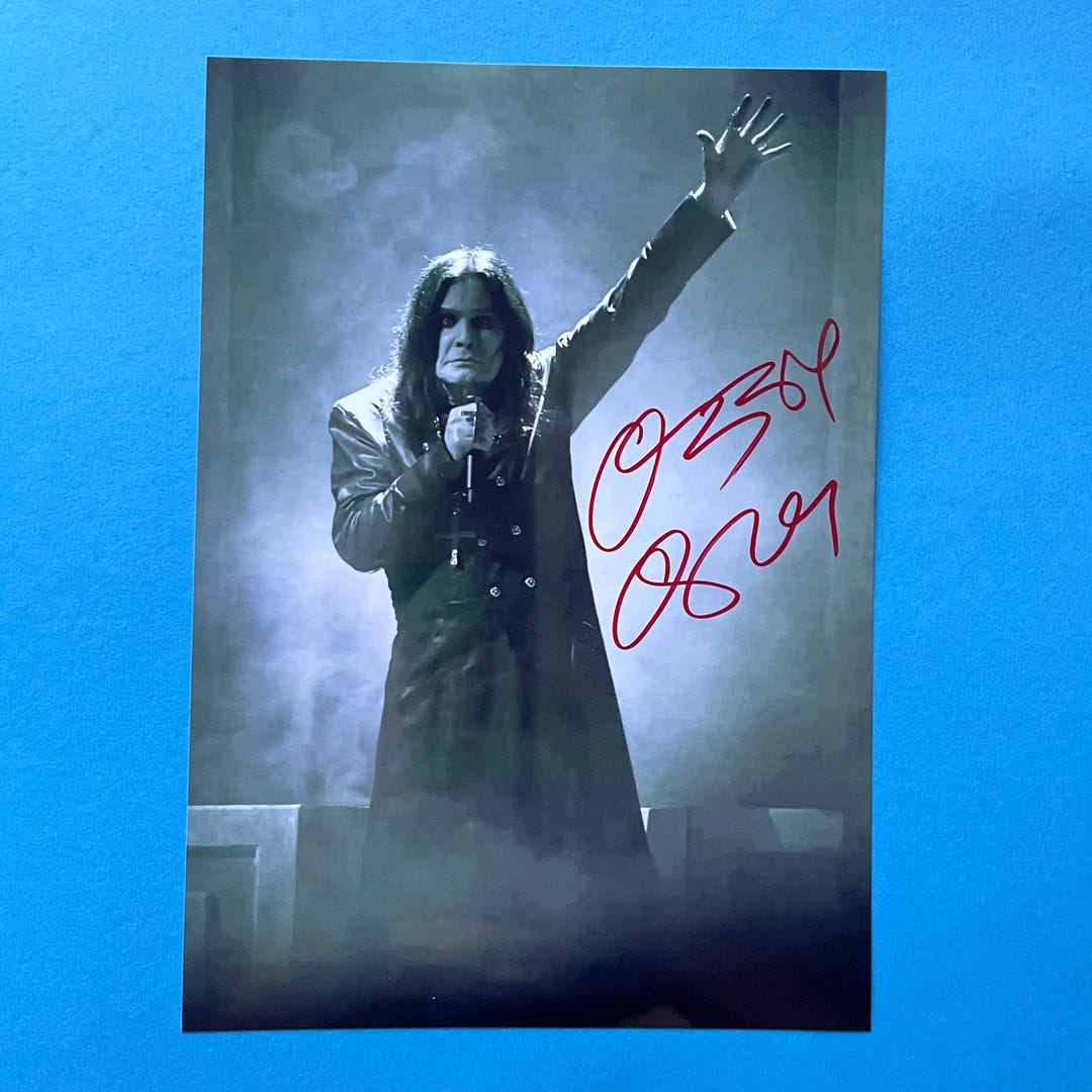 Ozzy Osbourne Signed Photo Authentic Autograph With COA - Etsy