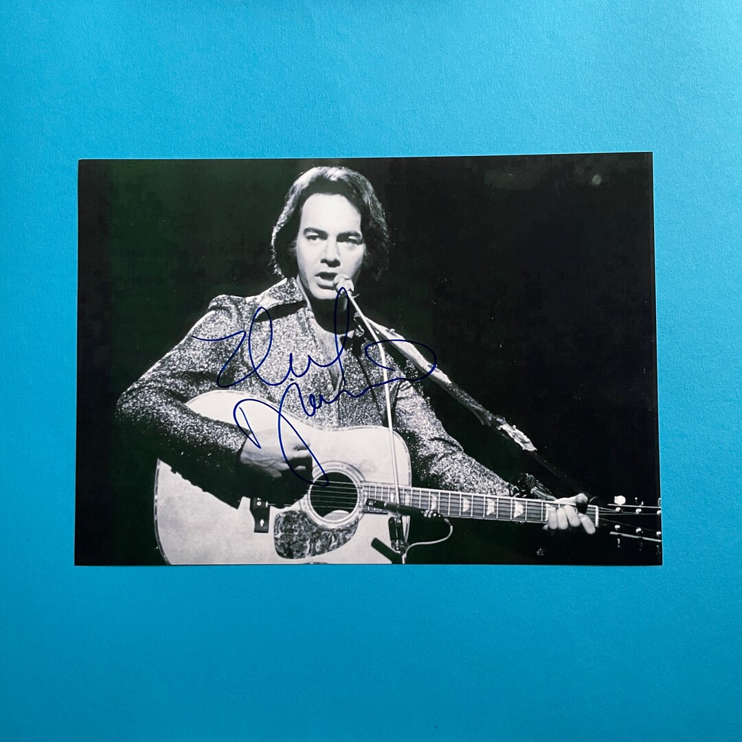 Neil Diamond Signed Photo Authentic Autograph With COA - Etsy