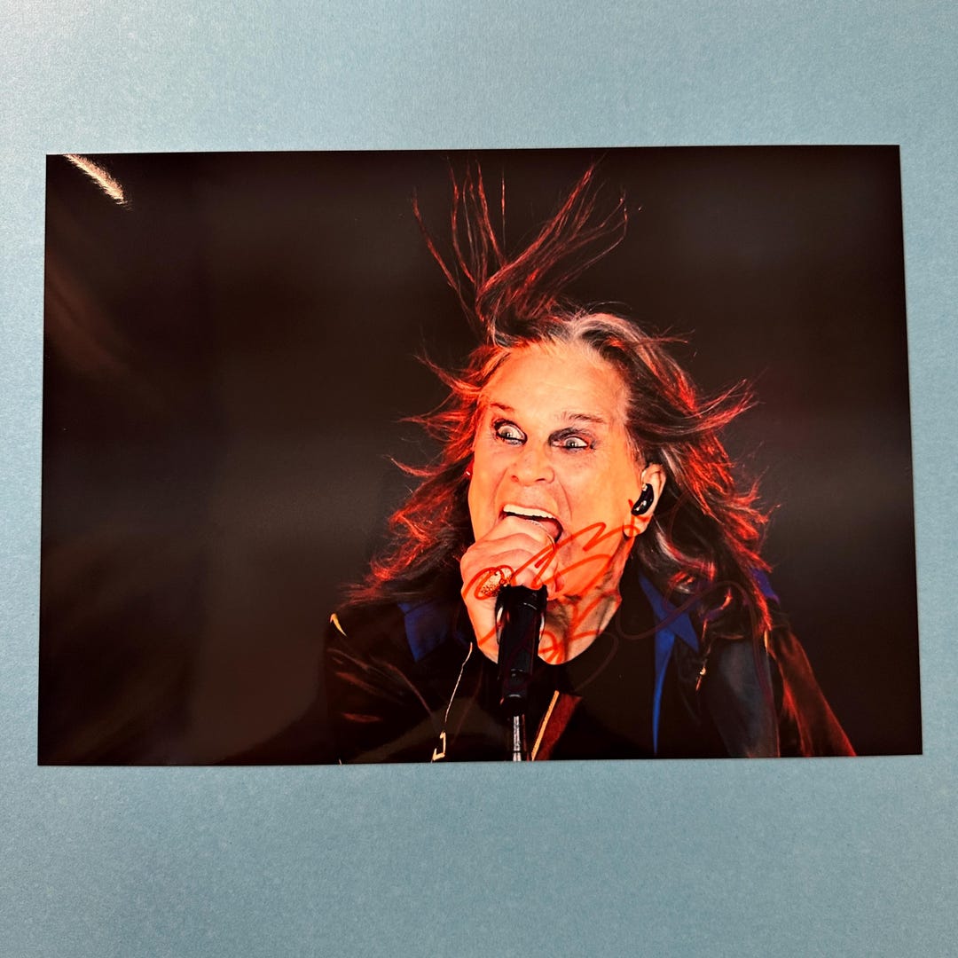 Ozzy Osbourne Signed Photo Authentic Autograph With COA - Etsy