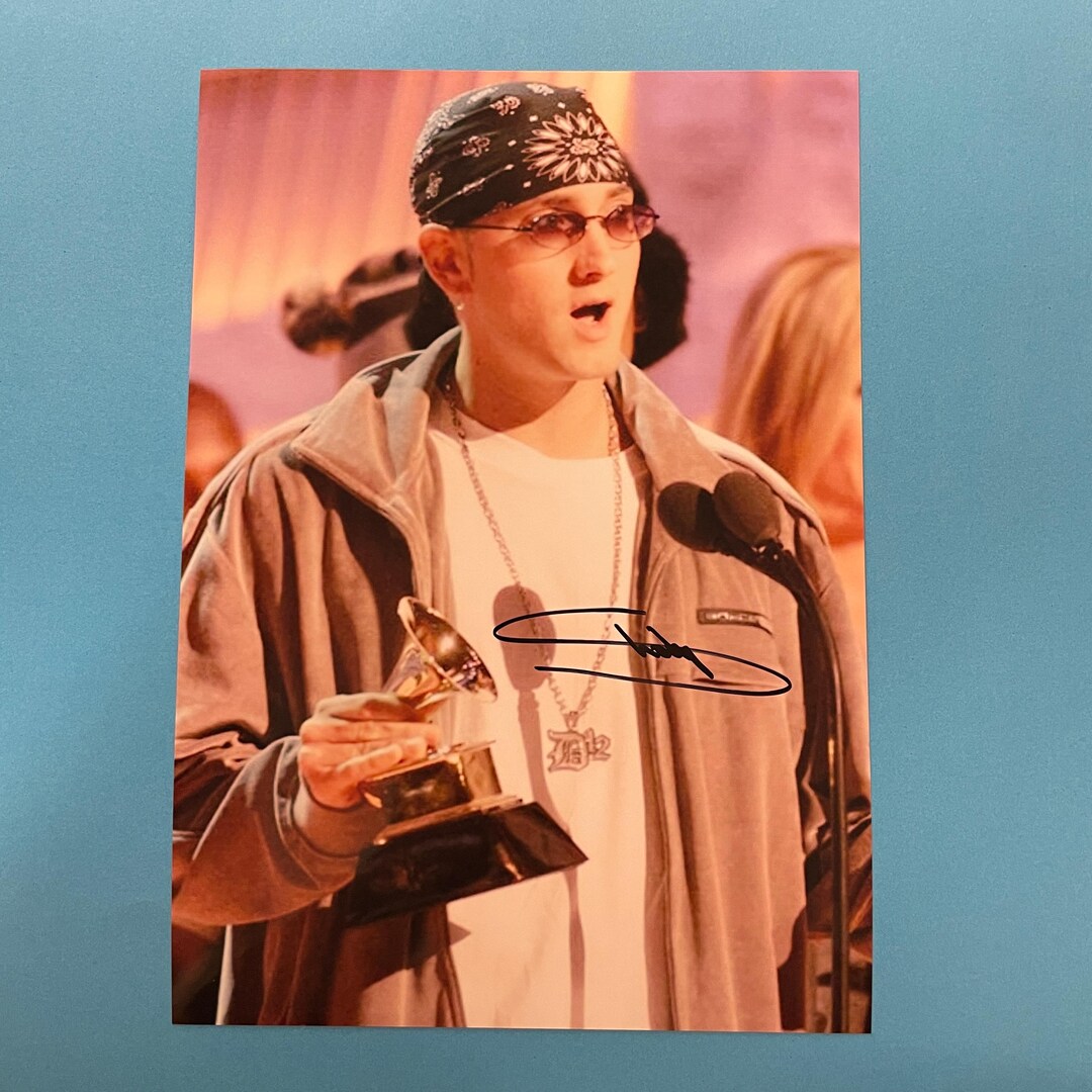 Eminem Signed Photo Authentic Autograph With COA - Etsy