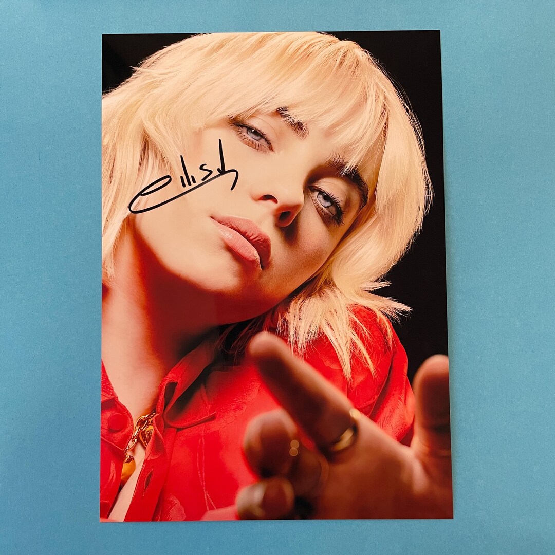 Billie Eilish Signed Photo Authentic Autograph With COA - Etsy