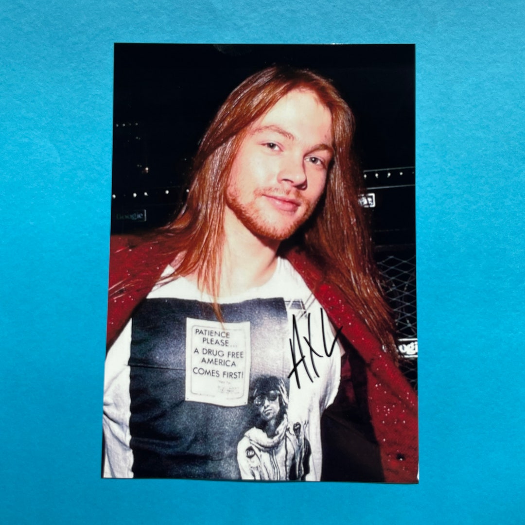 Axl Rose Guns'n'roses Signed Photo Authentic Autograph With COA - Etsy