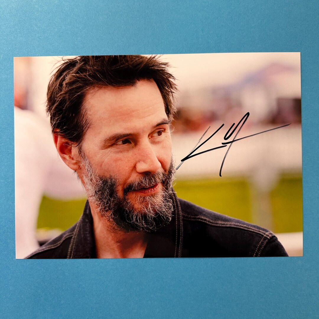 Keanu Reeves Signed Photo Authentic Autograph With COA - Etsy