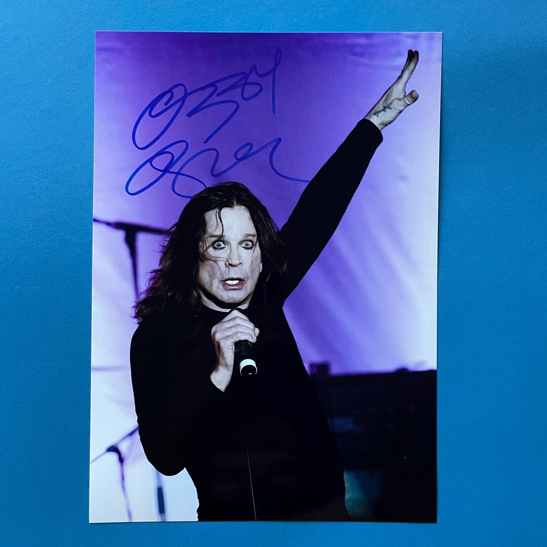 Ozzy Osbourne Signed Photo Authentic Autograph With COA - Etsy