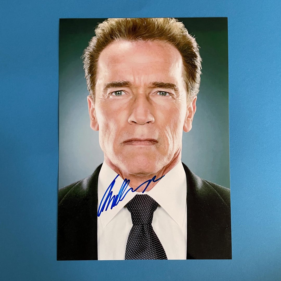 Arnold Schwarzenegger Signed Photo Authentic Autograph With COA - Etsy