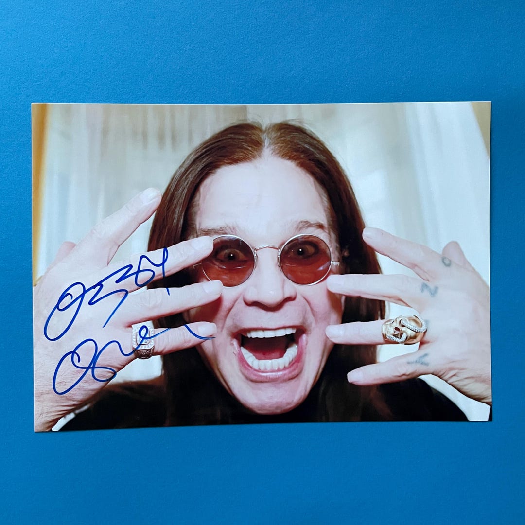 Ozzy Osbourne Signed Photo Authentic Autograph With COA - Etsy