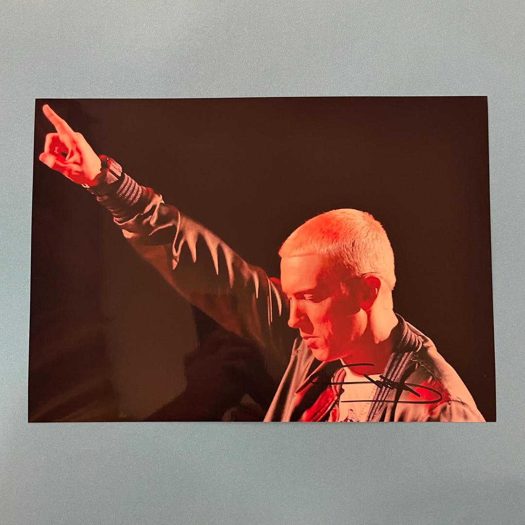 Eminem Signed Photo Authentic Autograph With COA - Etsy