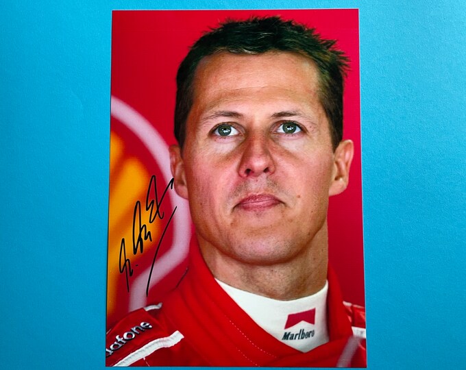 Michael Schumacher F1 Champion Signed Photo Authentic Autograph With ...