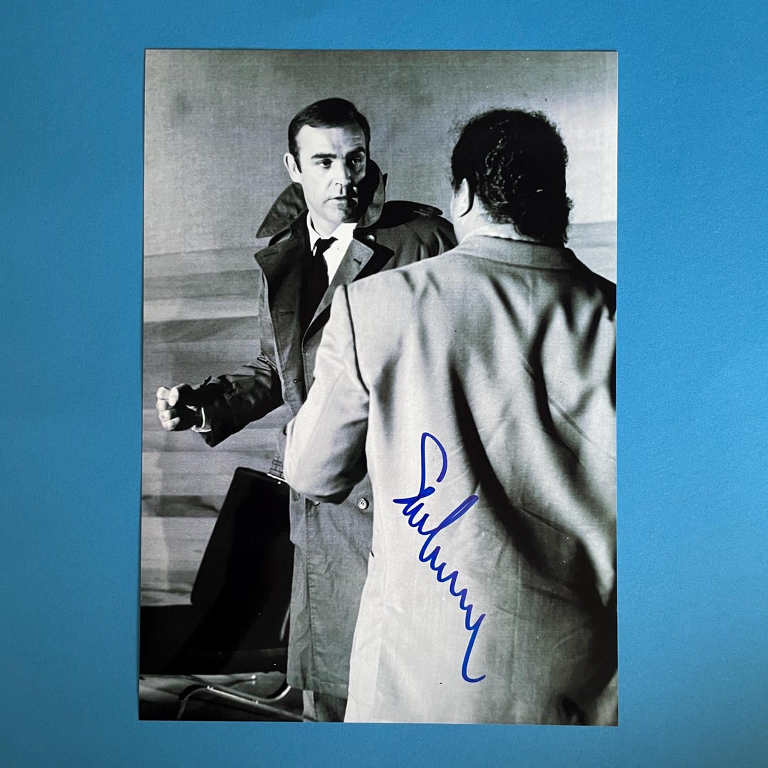 Sean Connery Signed Photo Authentic Autograph With COA - Etsy