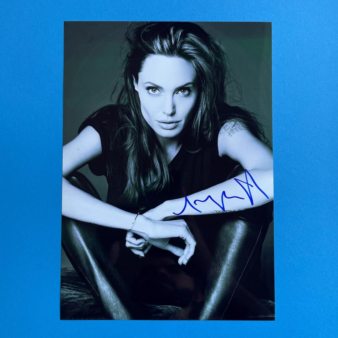 Angelina Jolie Signed Photo Authentic Autograph With COA - Etsy
