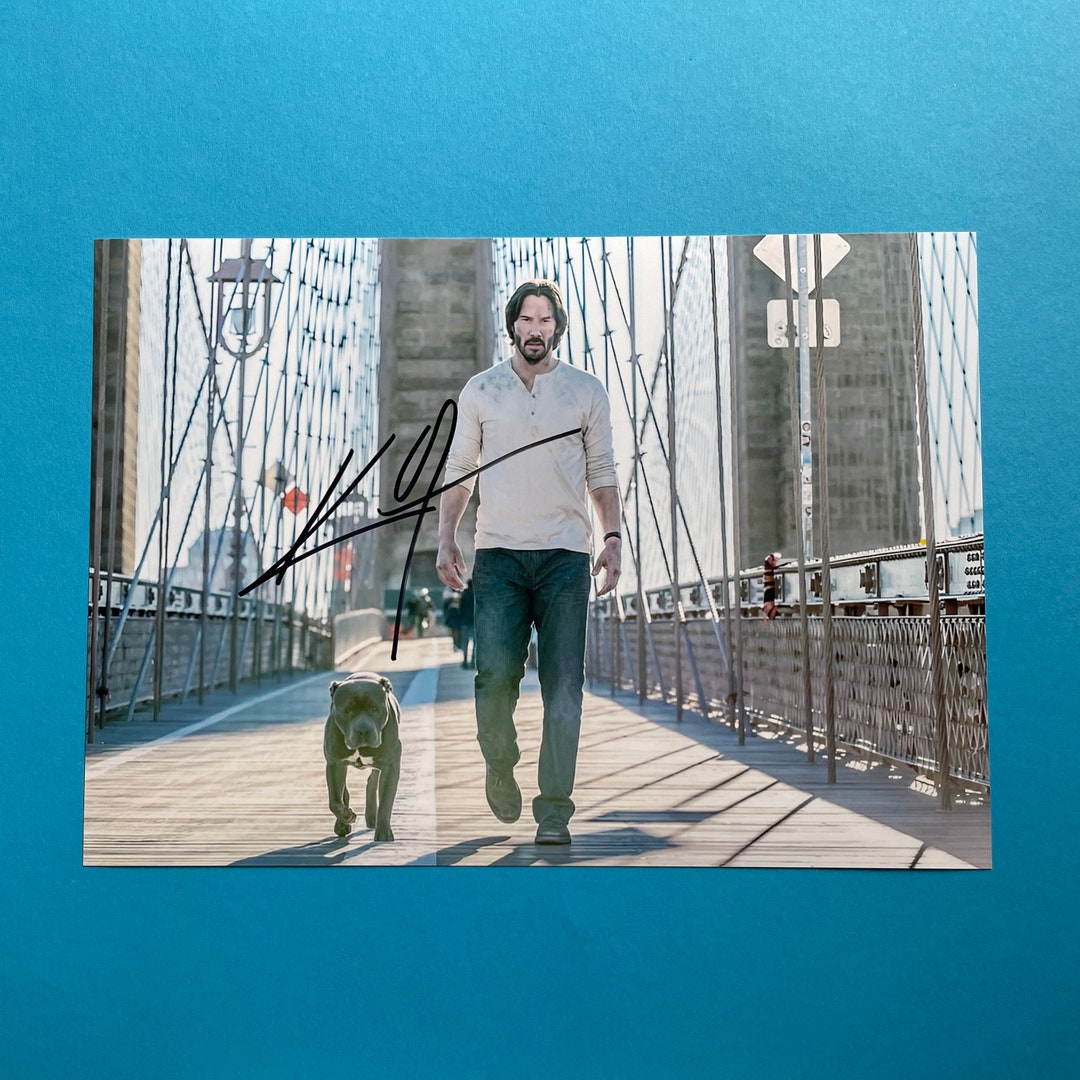 Keanu Reeves Signed Photo Authentic Autograph With COA - Etsy