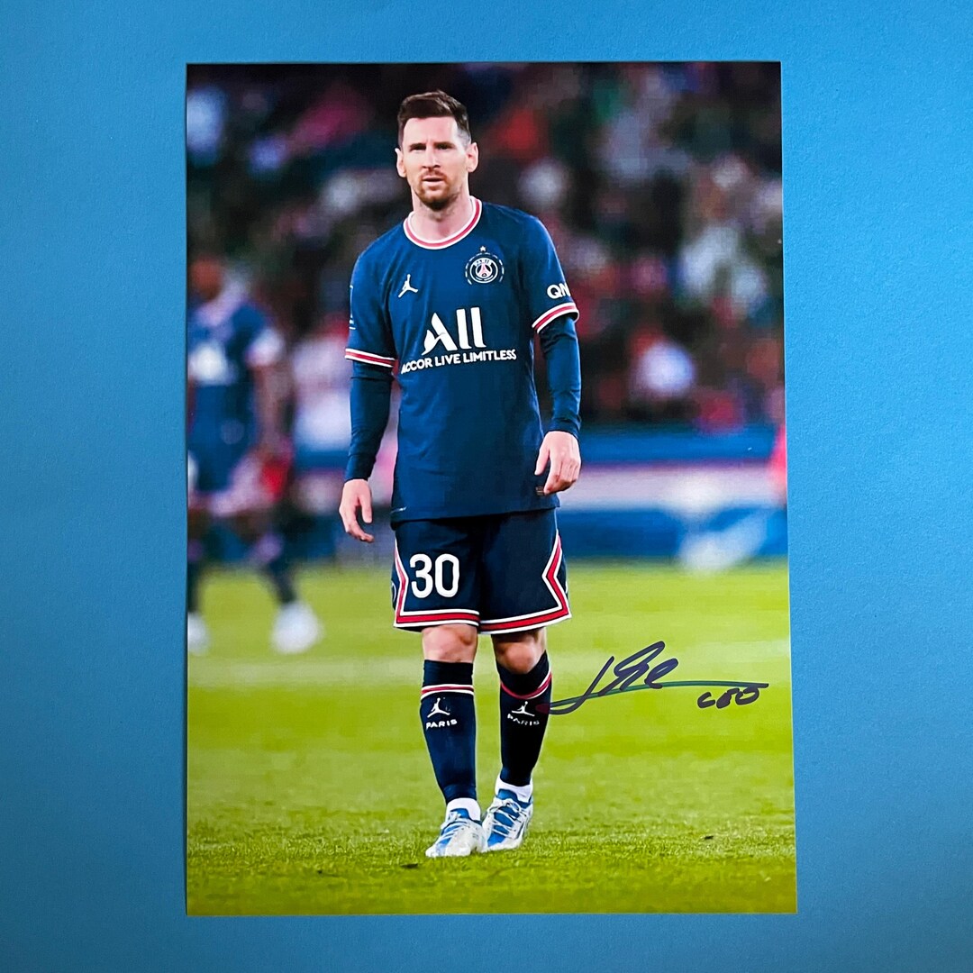 Lionel Messi Signed Photo Authentic Autograph With COA - Etsy