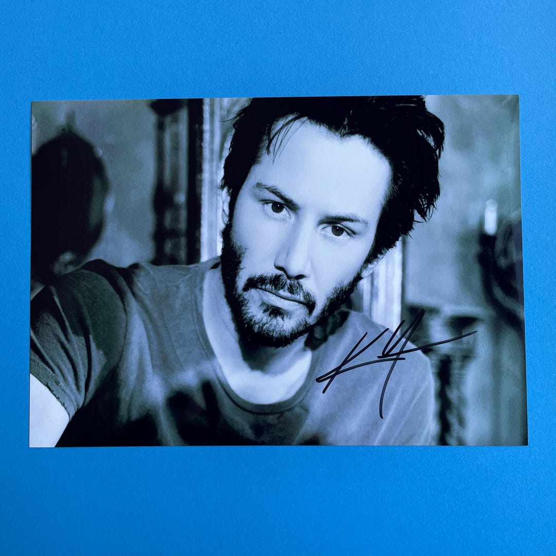 Keanu Reeves Signed Photo Authentic Autograph With COA - Etsy