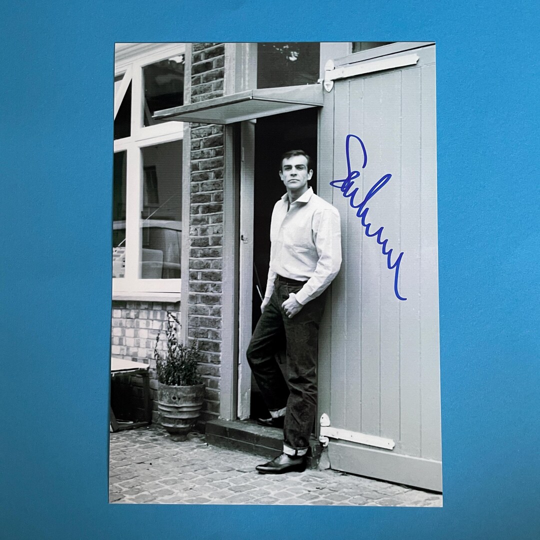 Sean Connery Signed Photo Authentic Autograph With COA - Etsy