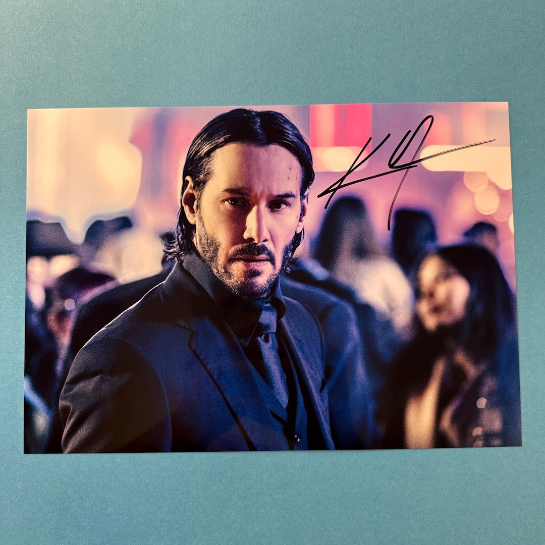 Keanu Reeves Signed Photo Authentic Autograph With COA - Etsy