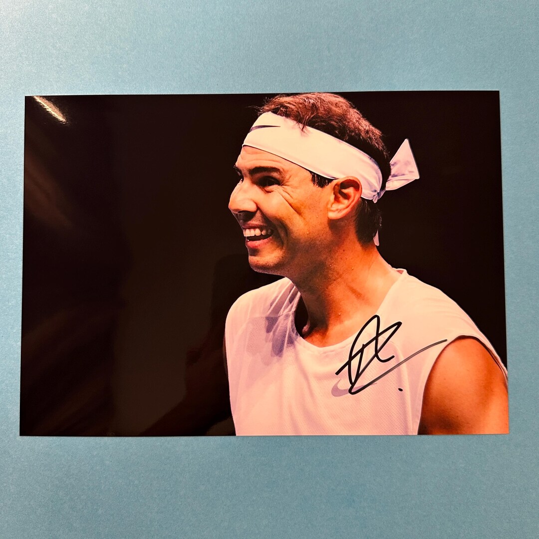 Rafael Nadal Signed Photo Authentic Autograph With COA - Etsy