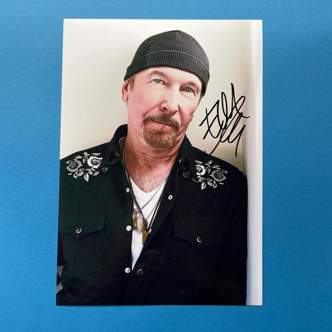 The Edge U2 Signed Photo Authentic Autograph With COA - Etsy
