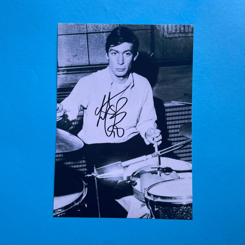 Charlie Watts Rolling Stones Signed Photo Authentic Autograph With COA ...