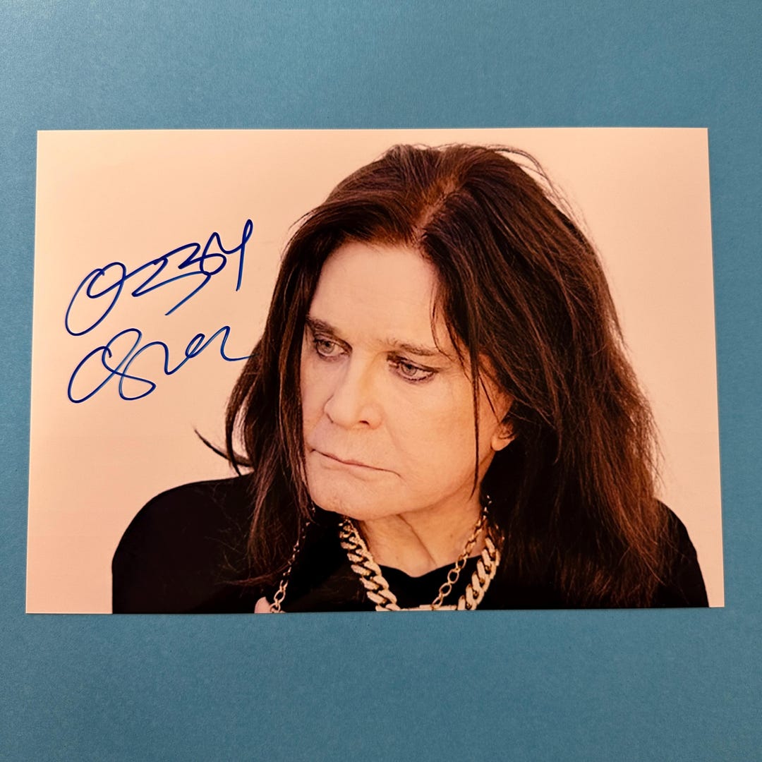 Ozzy Osbourne Signed Photo Authentic Autograph With COA - Etsy