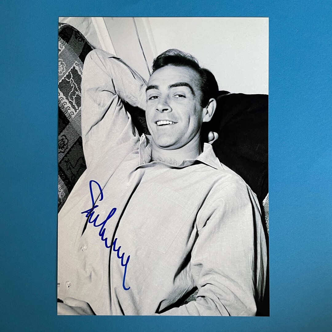 Sean Connery Signed Photo Authentic Autograph With COA - Etsy