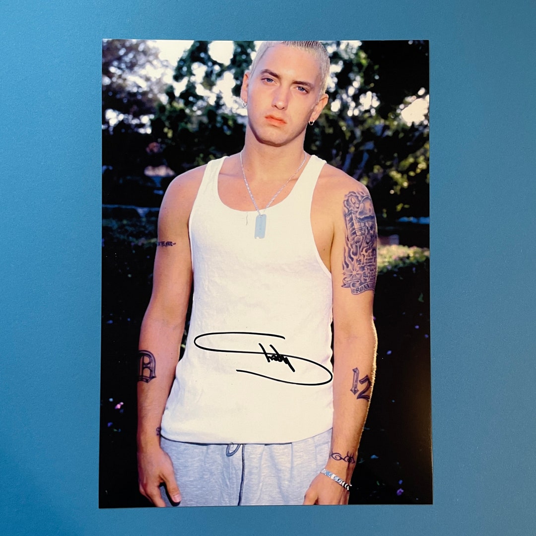 Eminem Signed Photo Authentic Autograph With COA - Etsy