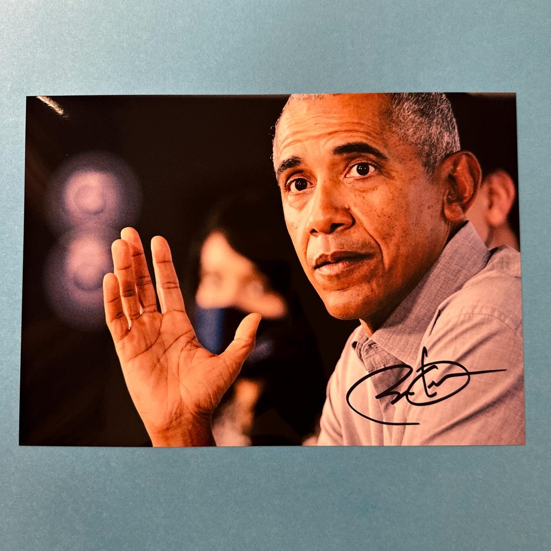 Barack Obama Signed Photo Authentic Autograph With COA - Etsy